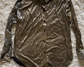 Gold Button Up | Etsy