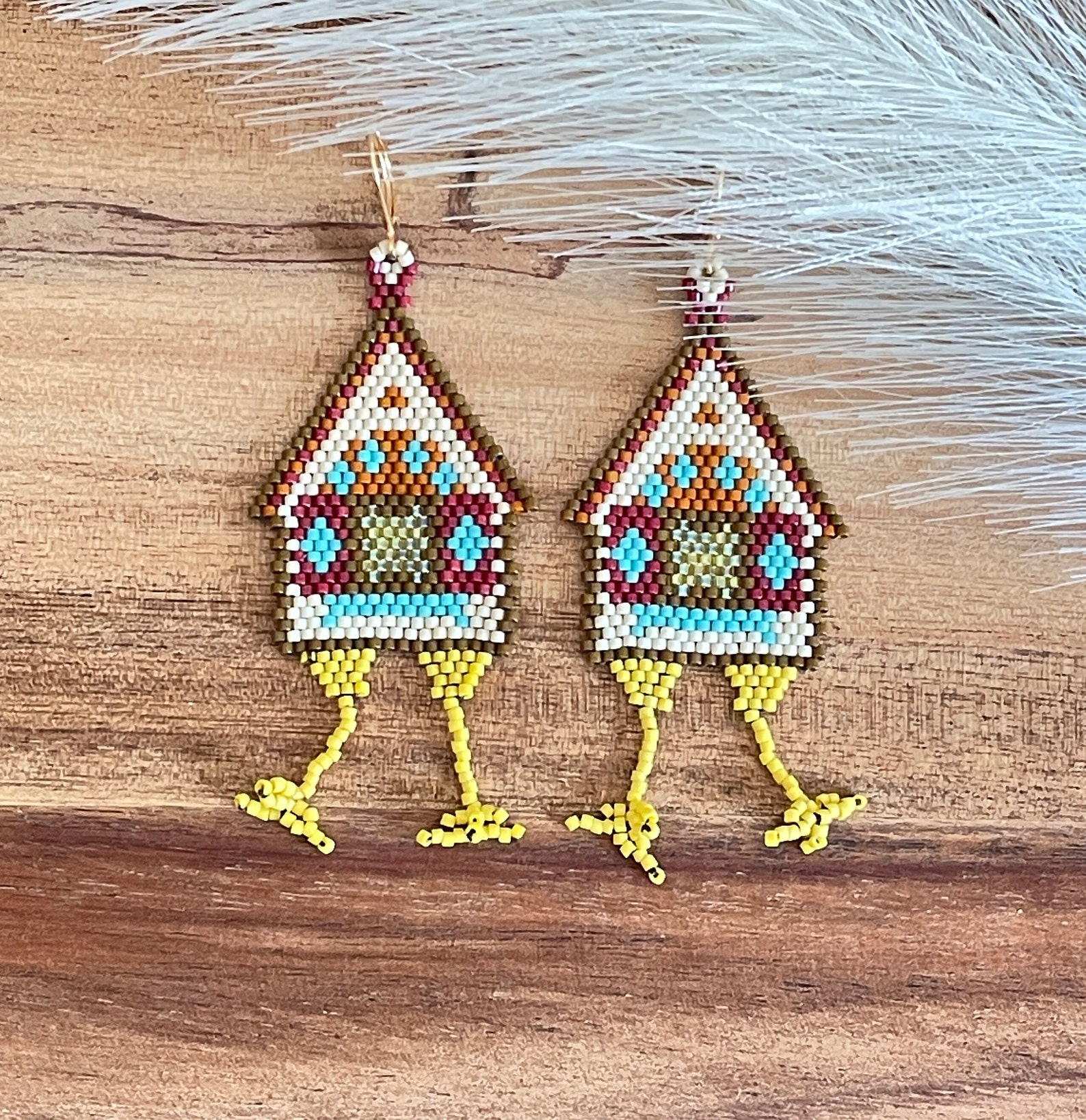 Baba Yaga Hut Earrings, House on Chicken Legs Earrings, Slavic Folklore ...