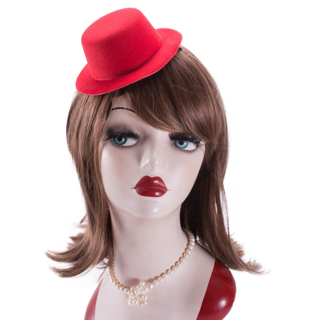 2pcs Red Mini Top Hats Craft Making Party Fascinator Alligator - Etsy