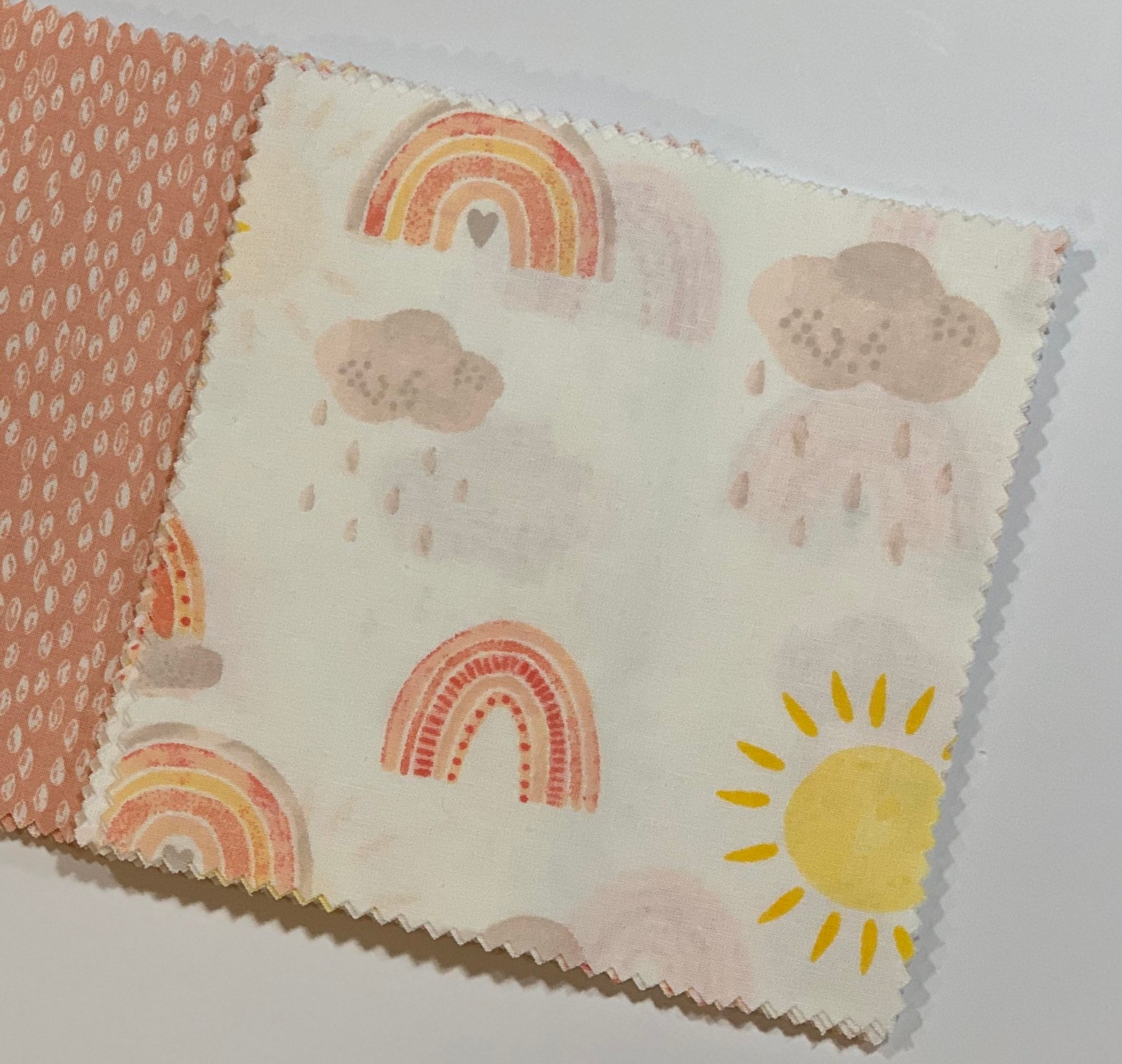 Peach Rainbow Message Quilt Kit Modern Rainbow Quilt | Etsy