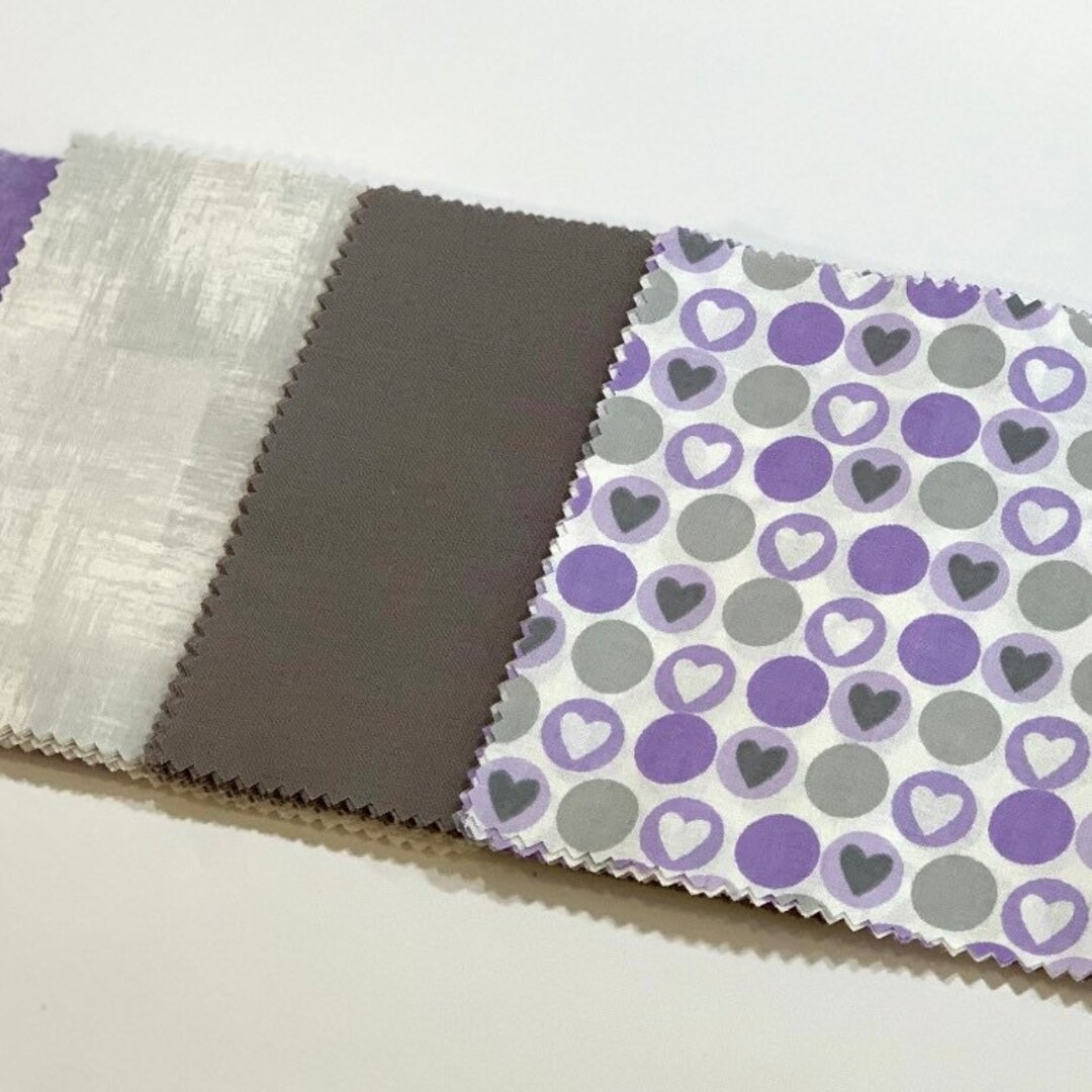 Purple Hearts Baby Shower Quilt Kit - Baby Shower Gift - Crazy4claire ...