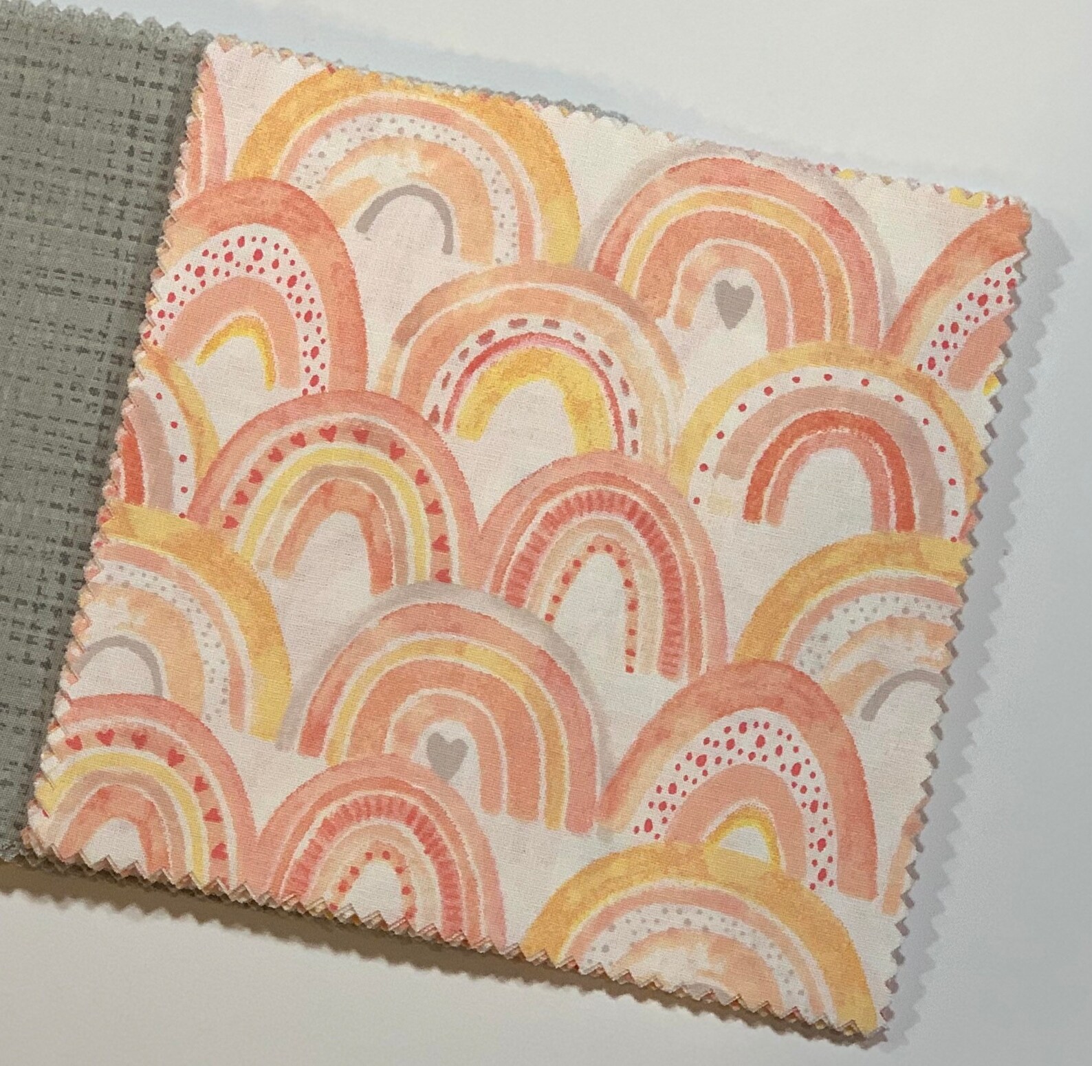 Peach Rainbow Message Quilt Kit Modern Rainbow Quilt | Etsy