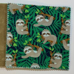 Green Sloth Baby Shower Quilt Kit - Sloth Message Quilt Kit - Newborn ...