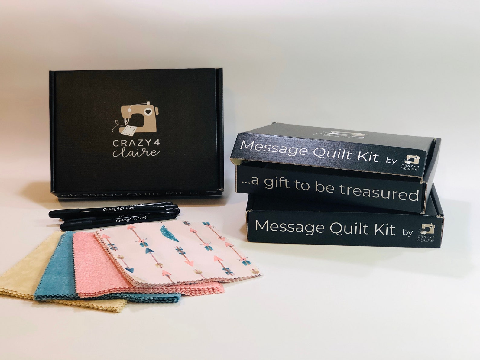 Silver Edged Wedding Message Quilt Kit - Adult Size Lap Quilt - Wedding ...