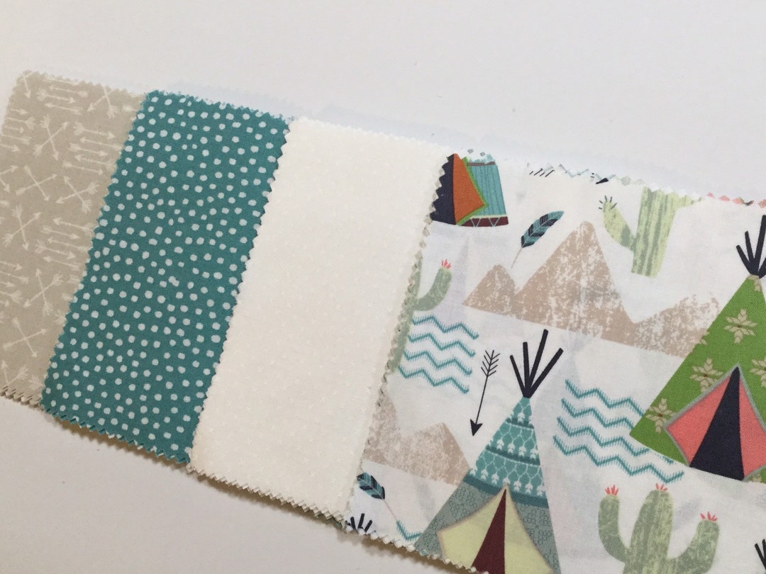 Cactus Baby Shower Quilt Kit - Teepee Baby Shower Gift - Southwestern ...