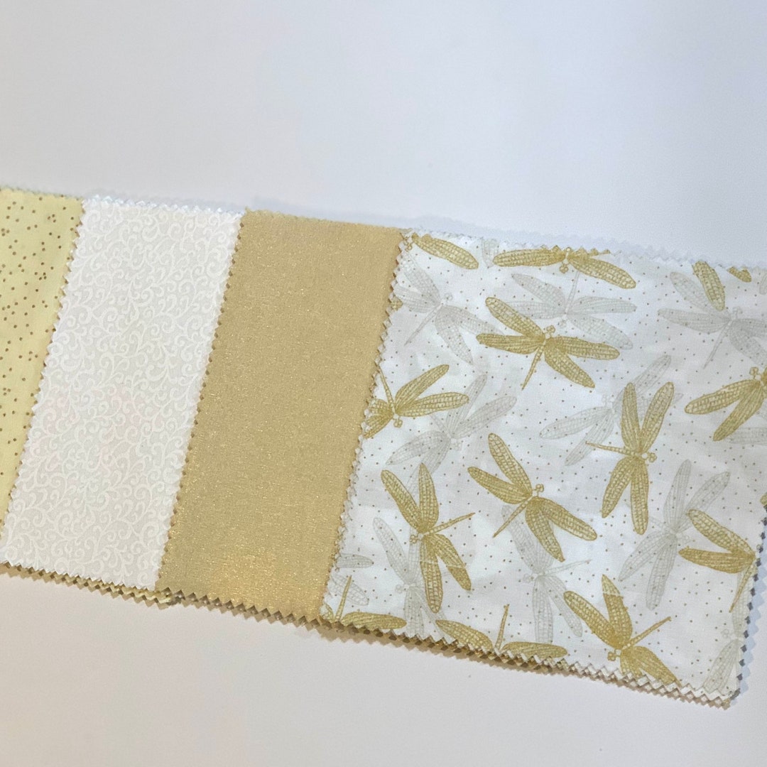 Gold Dragonfly Wedding Message Quilt Kit - Adult Size Lap Quilt ...