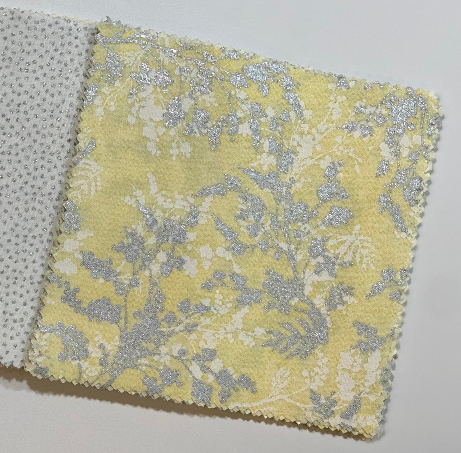 Floral Yellow and Silver Wedding Message Quilt Kit Adult | Etsy