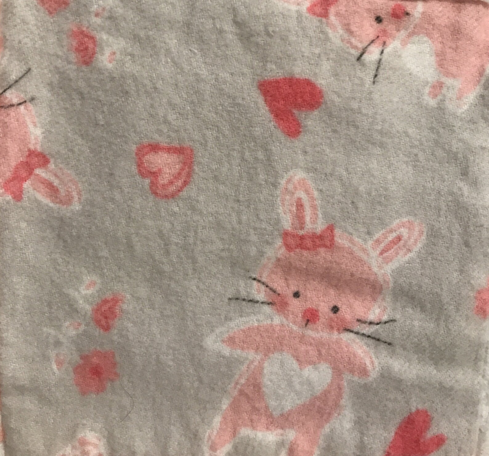 Large Pink Bunny Themed Patchwork Quilt Rabbit Blanket - Etsy