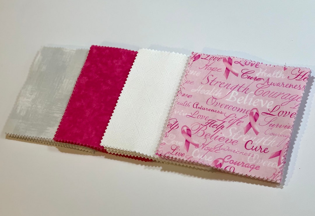 Breast Cancer Awareness Adult Message Quilt Kit - Adult Size Lap Quilt ...