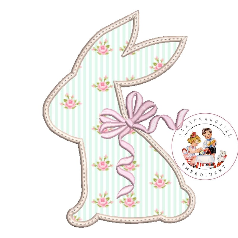 Easter Bunny Applique - Etsy