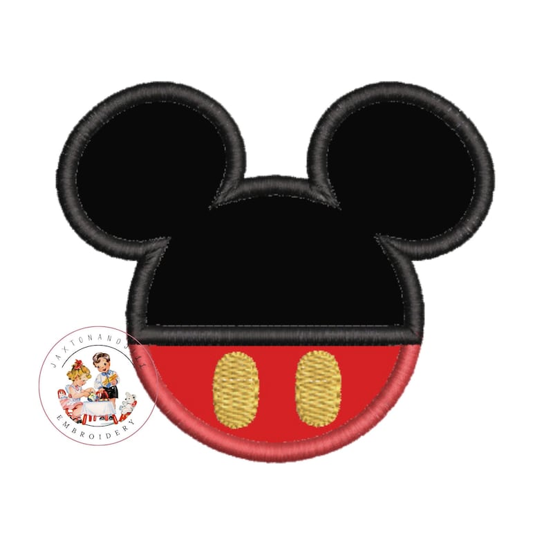 Mickey Head Applique - Etsy