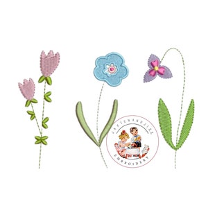 Small Flowers Machine Embroidery Design Bundle, Mini Flower Designs ...