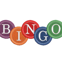 Bingo Design Machine Embroidery Instant Download 4x4 5x5 5x7 6x6 8x8 - Etsy