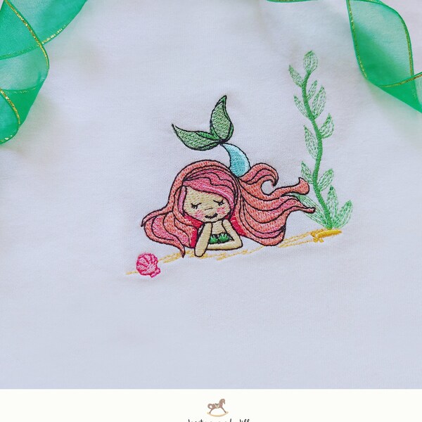 Mermaid Embroidery - Etsy