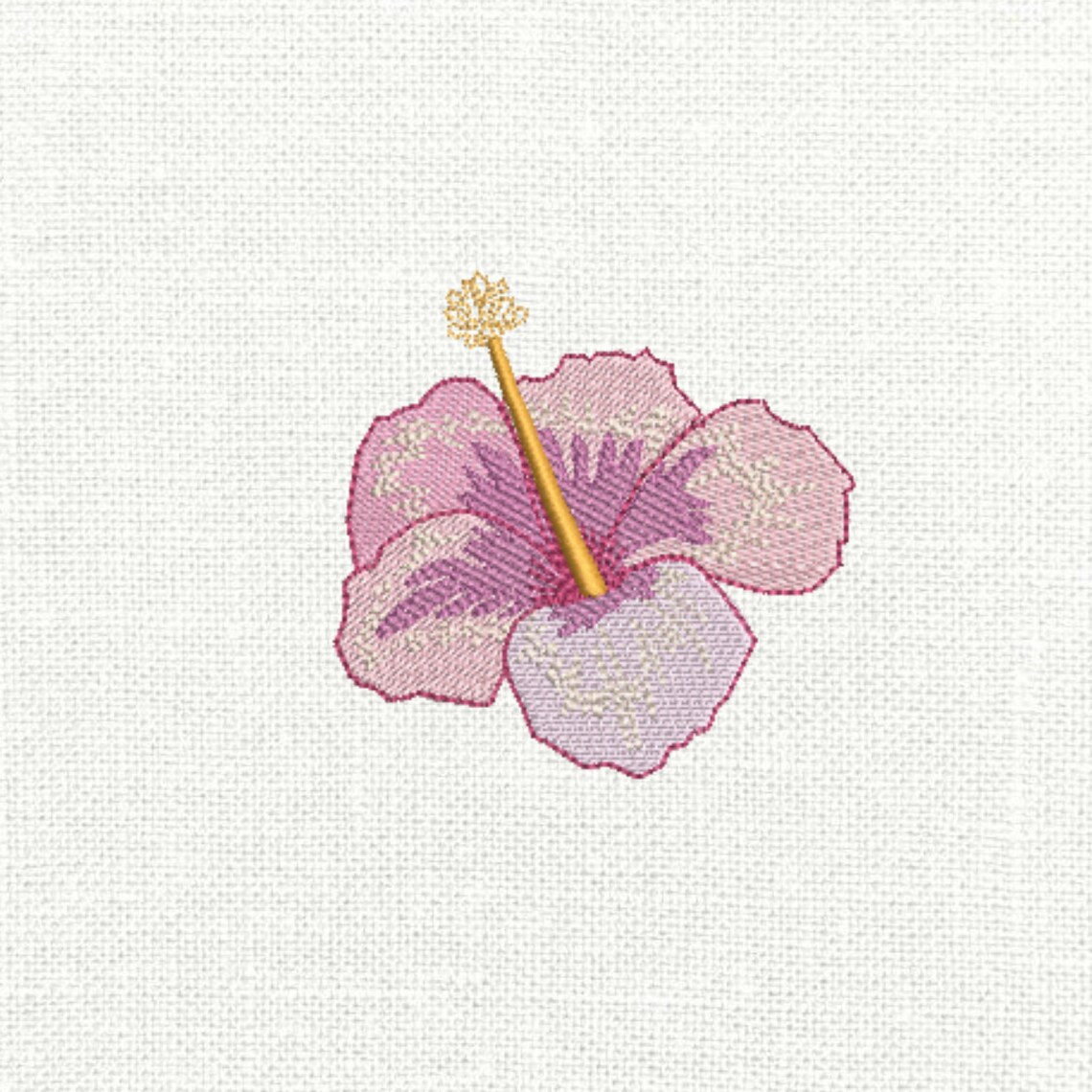 Hibiscus Flower Machine Embroidery Design Instant Download - Etsy