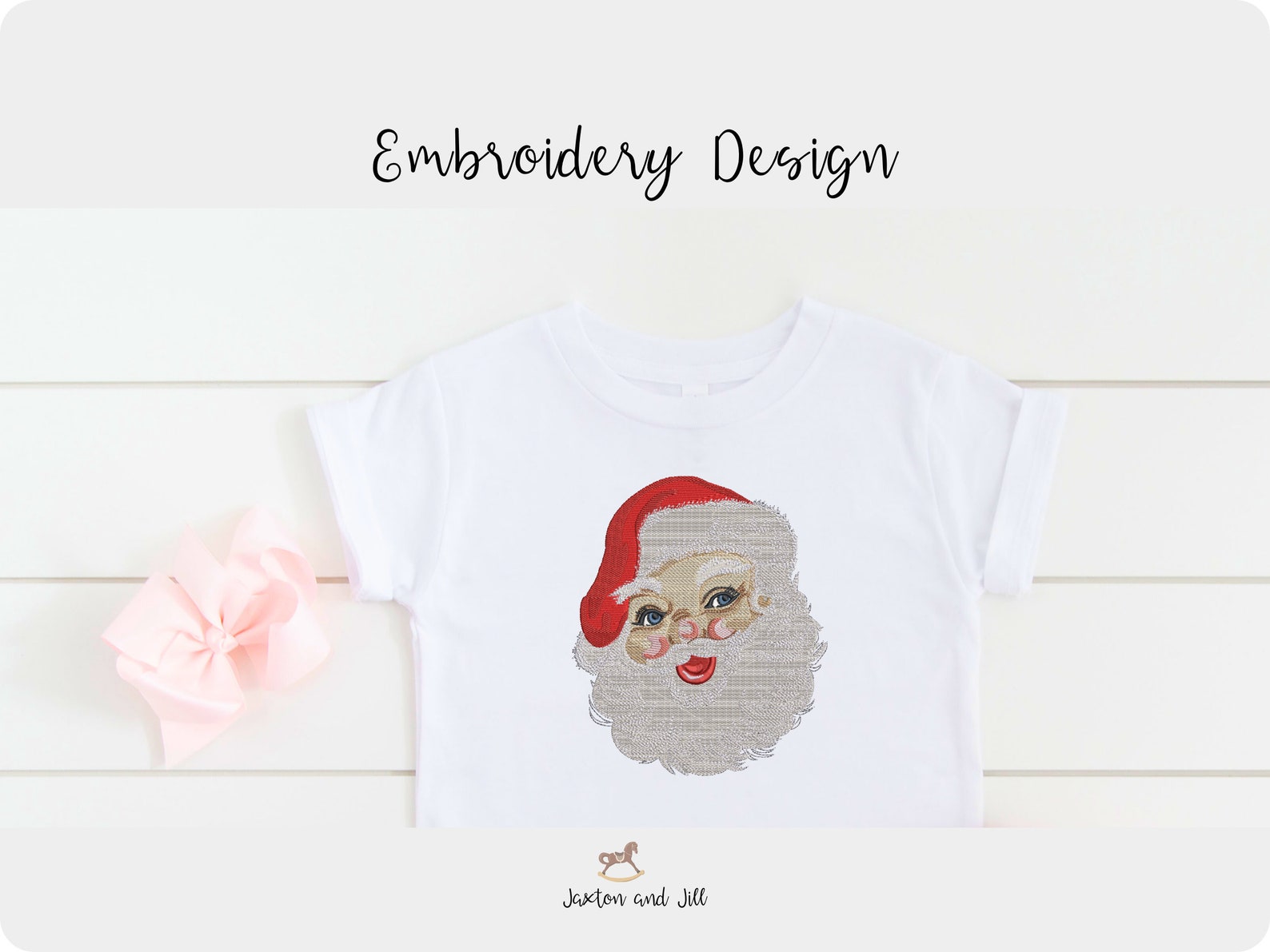 Santa Claus Face Machine Embroidery Designs Kris Kringle - Etsy