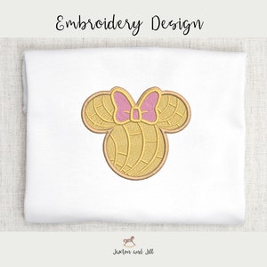 Concha Minnie Mouse Head Embroidery Design (4x4 5x5) (instant Download ...