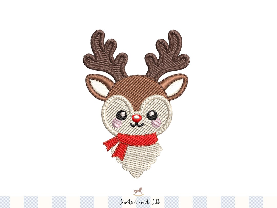 Reindeer Machine Embroidery Designs, Christmas Reindeer-instant ...