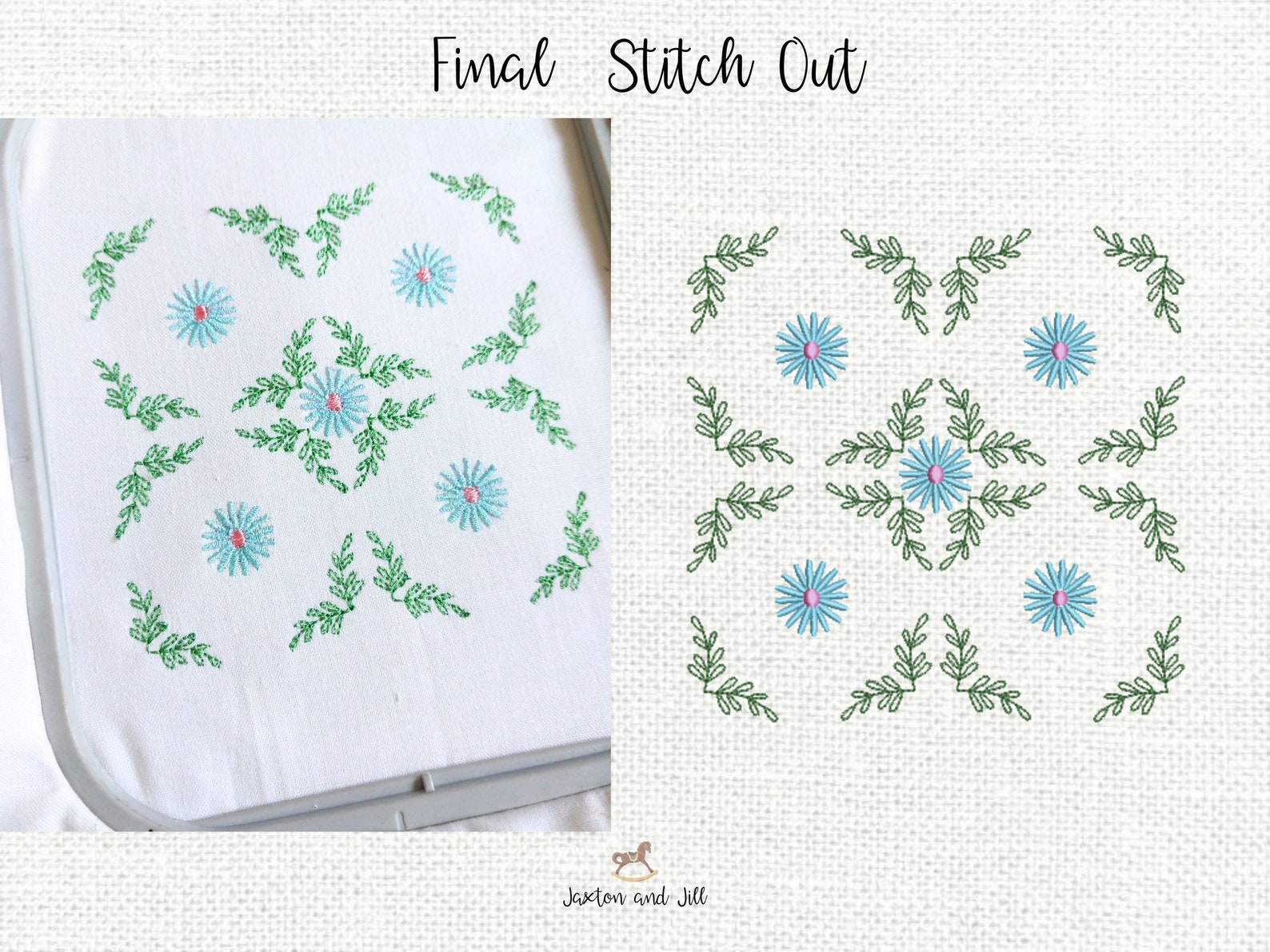 Daisy Flower Quilt Block Embroidery Design (digital Download) - Etsy
