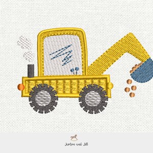 Digger Construction Truck Machine Embroidery Designs Boy - Etsy