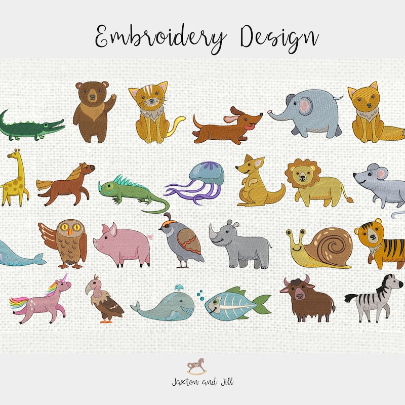 Animal Embroidery - Etsy