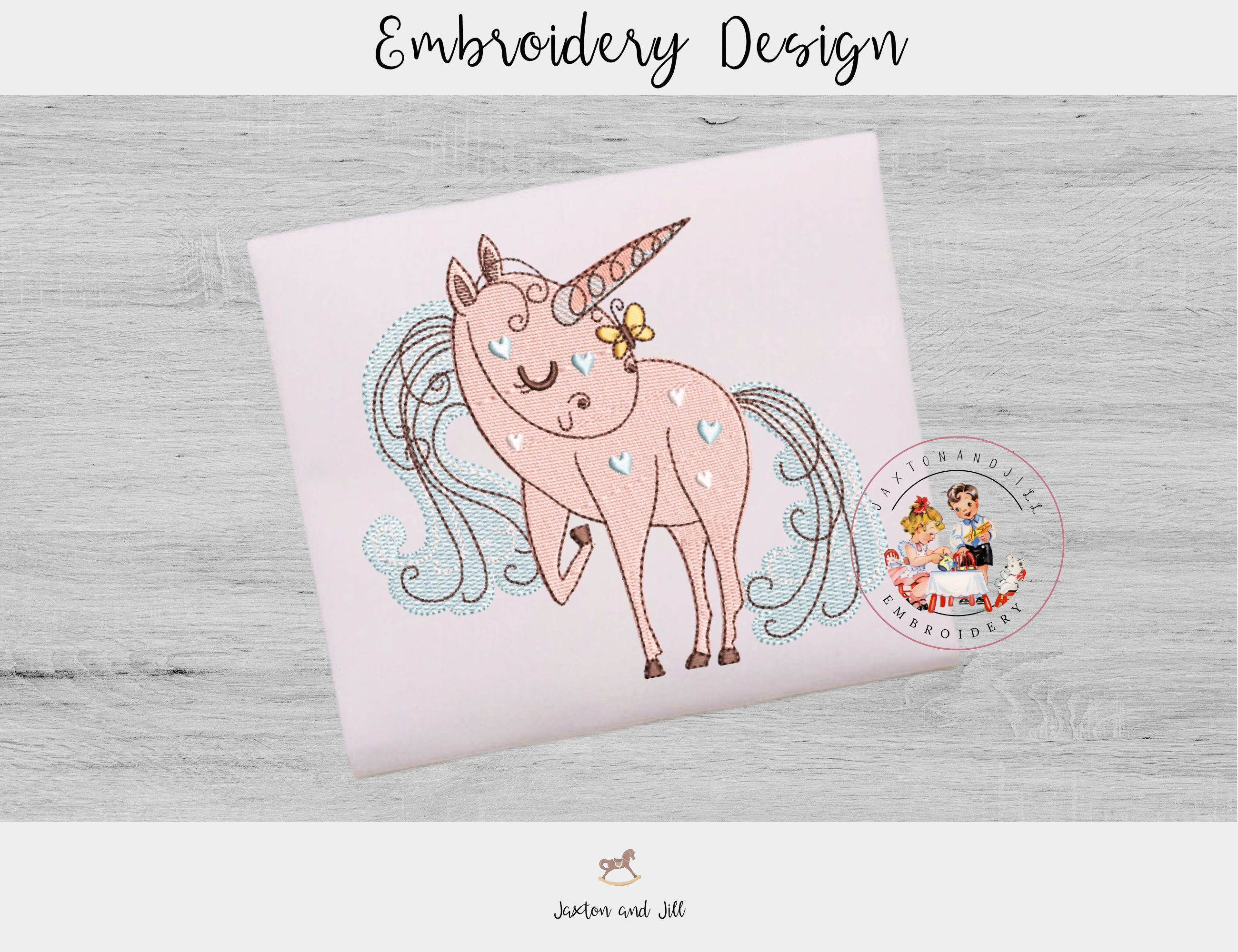 Unicorn Machine Embroidery Design, Fantasy Horse (5x7 Hoop) (digital ...