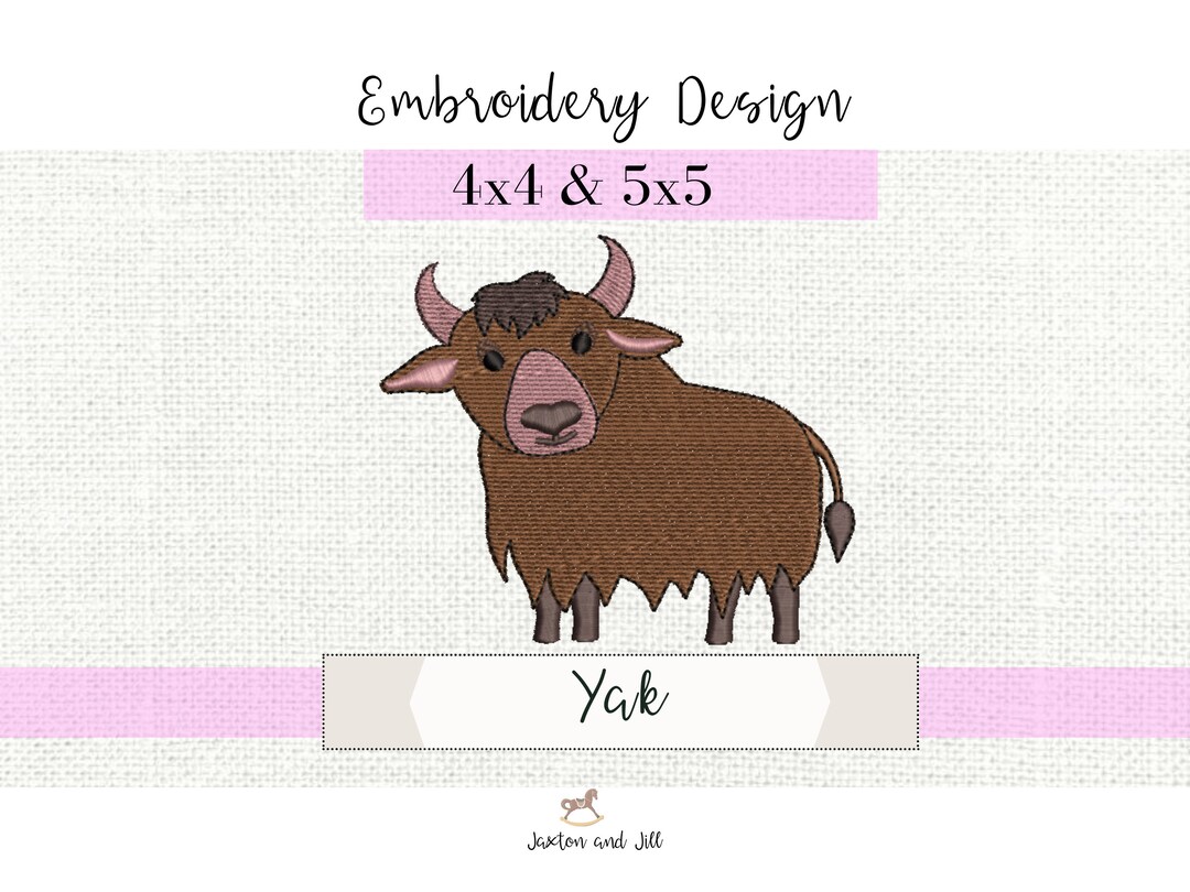Yak Machine Embroidery Design: Kids Learning Alphabet (4x4, 5x5) - Etsy ...