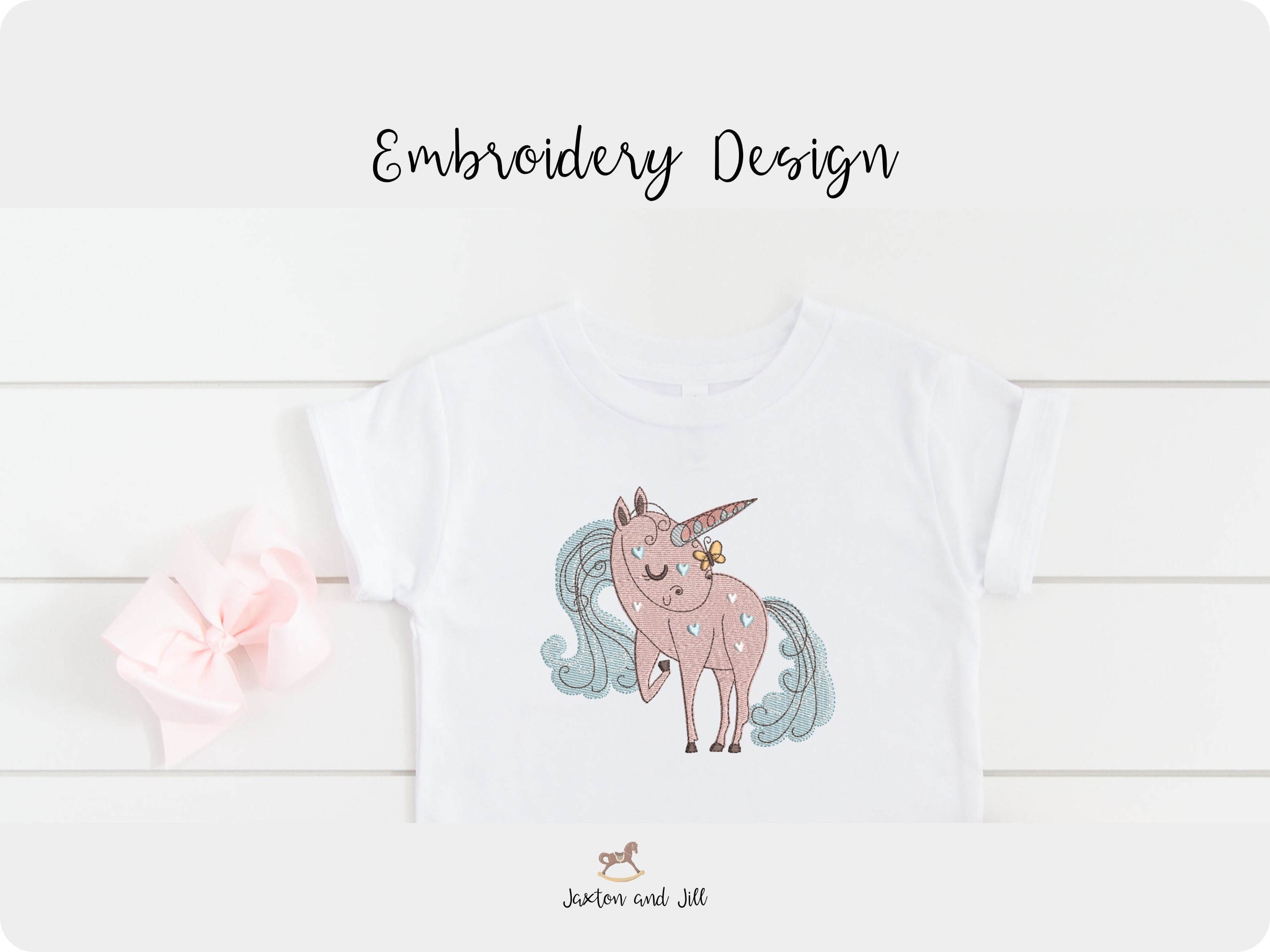Unicorn Machine Embroidery Design, Fantasy Horse (5x7 Hoop) (digital ...