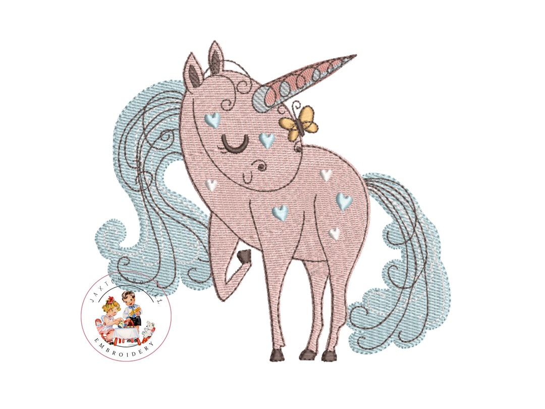 Cute Unicorn Machine Embroidery Design, Fantasy Horse Embroidery ...