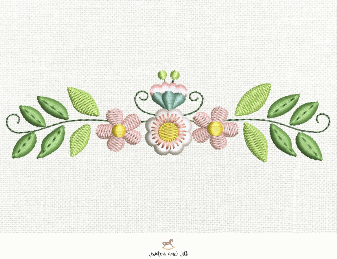 Floral Borders Embroidery Designs spring Flowers Design, Flowers ...