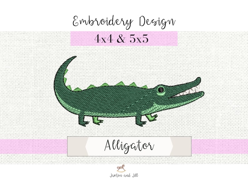 Alligator Machine Embroidery Design Embroidery Alphabet Kids - Etsy