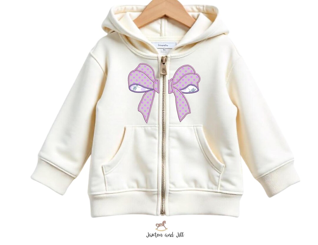 Applique Split Bow Machine Embroidery Design - Pretty Bow Applique ...