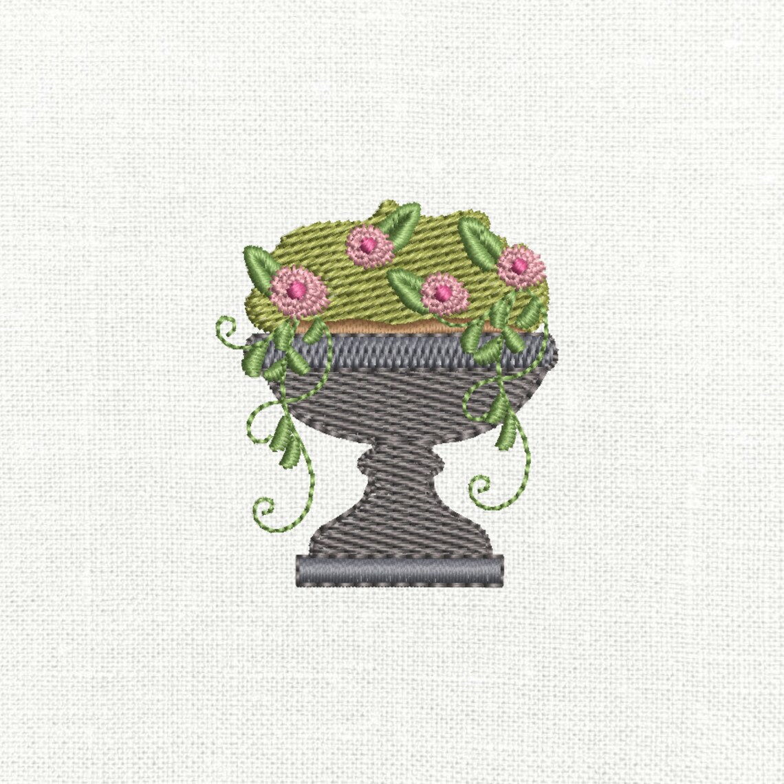Rose Bush Machine Embroidery Design Embroidery Design Spring - Etsy