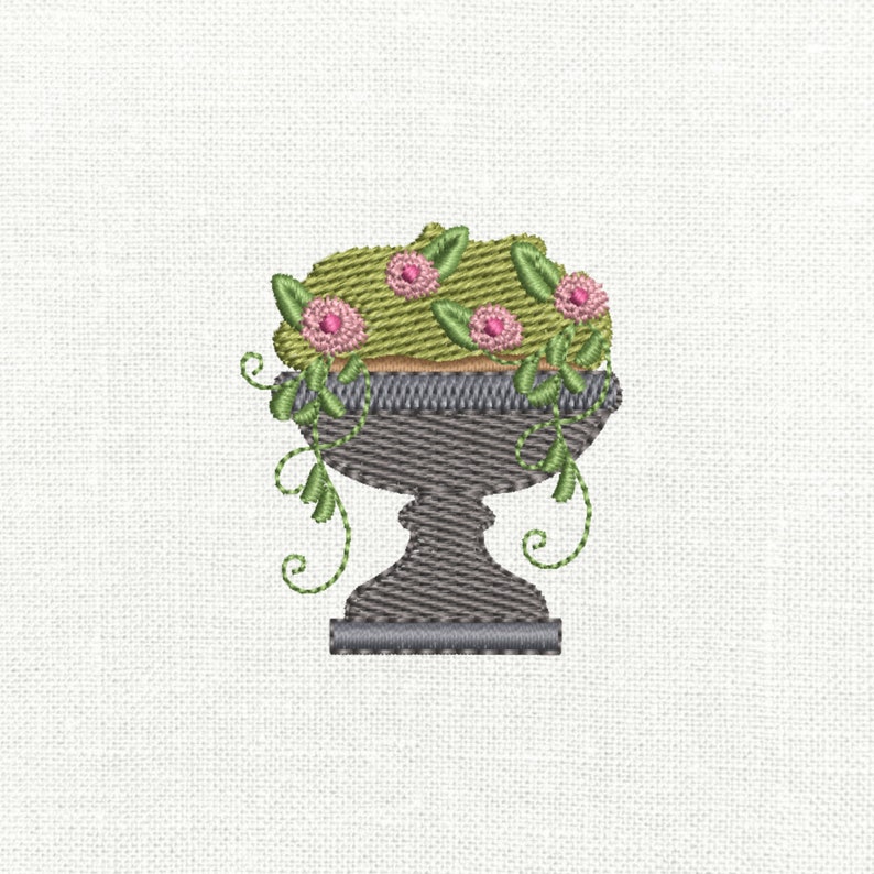 Rose Bush Machine Embroidery Design Embroidery Design Spring - Etsy