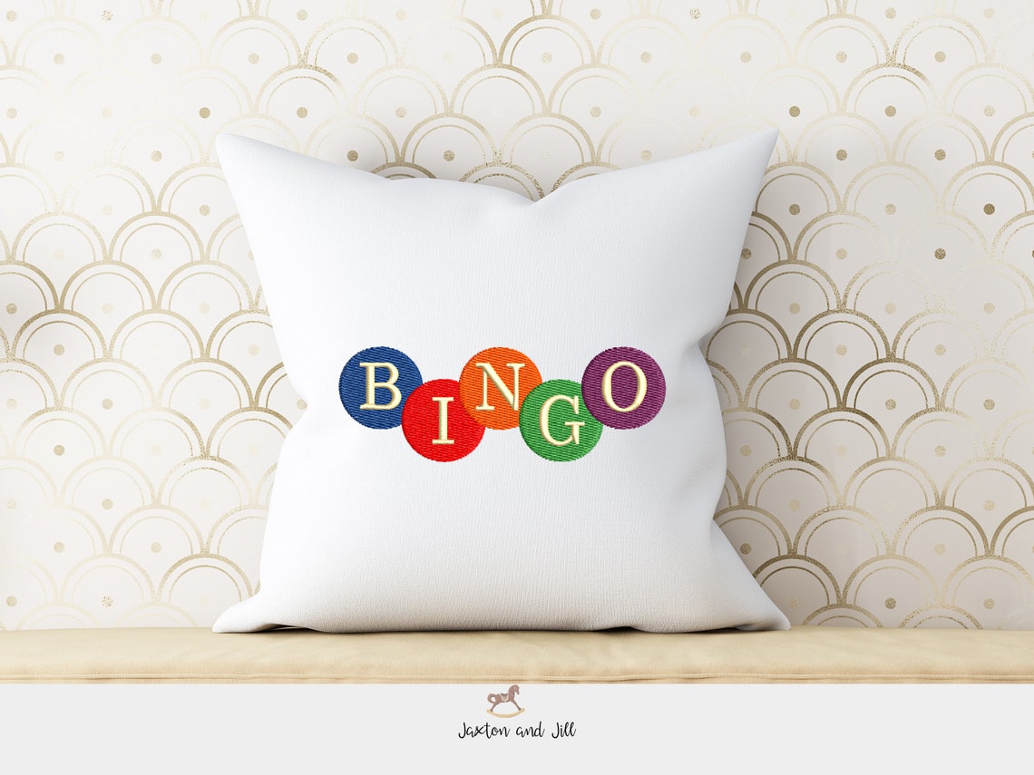 Bingo Design Machine Embroidery Instant Download 4x4 5x7 - Etsy