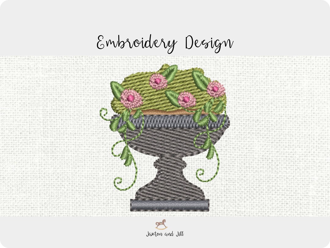 Rose Bush Machine Embroidery Design Embroidery Design, Spring Floral ...