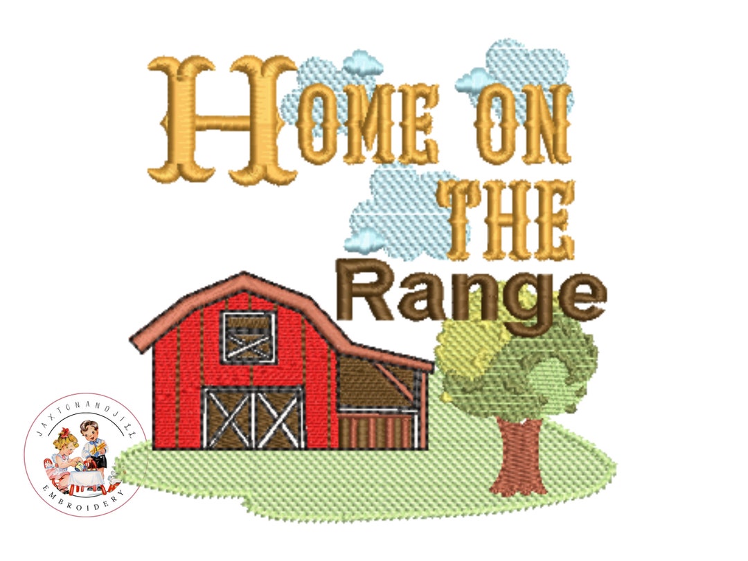 Barn Machine Embroidery Design, Farm Animals Instant Download 6x6, 8x8 ...