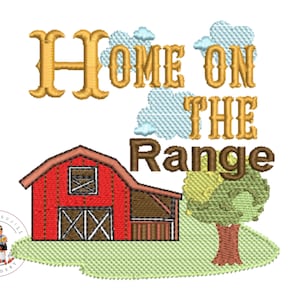 Barn Machine Embroidery Design, Farm Animals Instant Download 6x6, 8x8 ...
