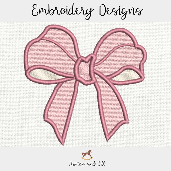 Big Bow Embroidery - Etsy