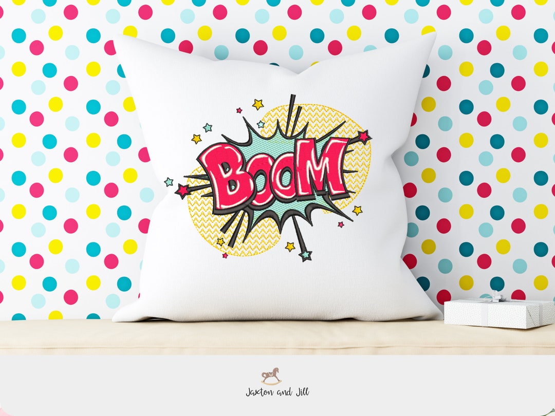 Bubble Machine Embroidery Design Comic Book Word Art Pop Art - Etsy ...