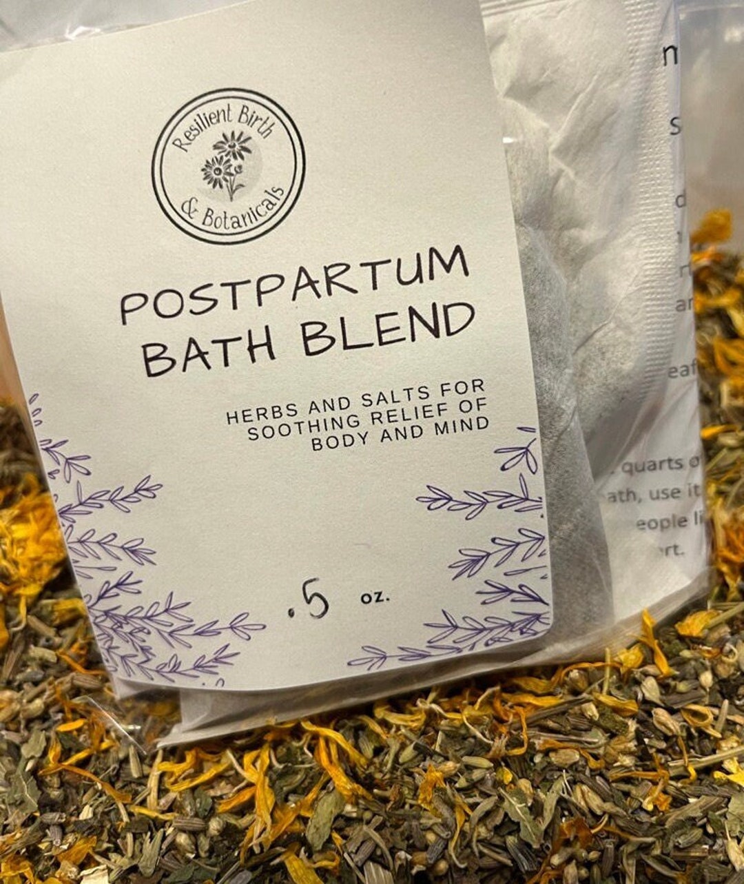 Postpartum Bath Blend Herbal Sitz Bath for Soothing Relief After Birth ...