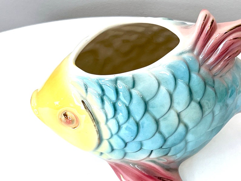 Kalmar Pottery australia Large Fish Jardiniere/planter - Etsy