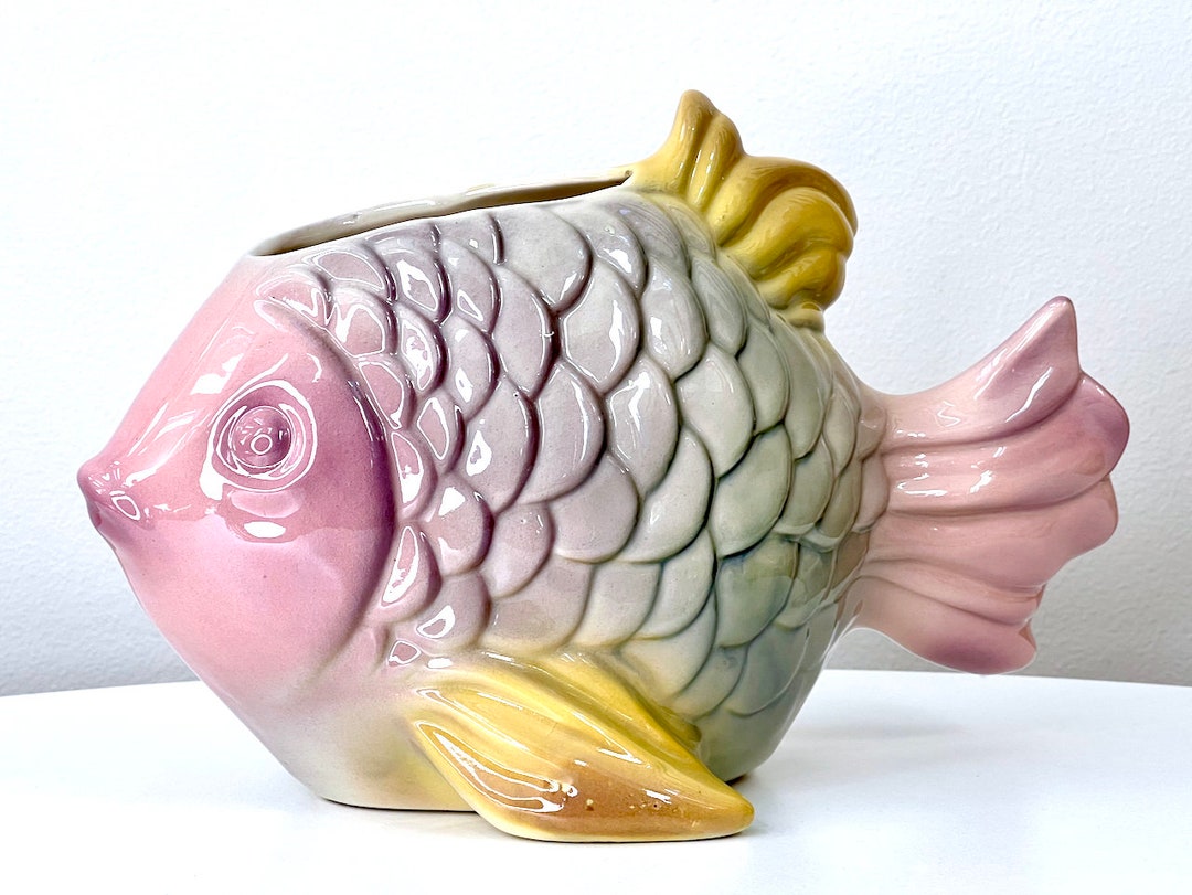 Kalmar Pottery australia Large Fish Jardiniere/planter Model V 118 - Etsy