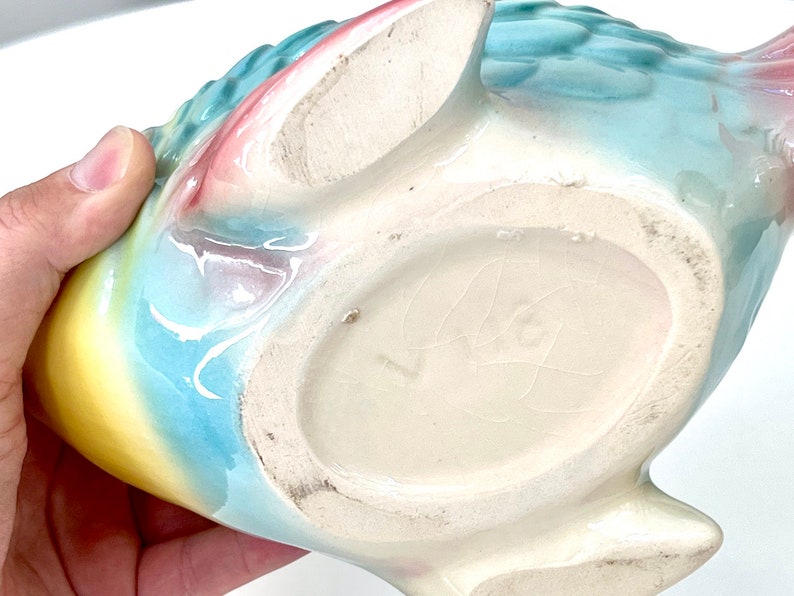 Kalmar Pottery australia Large Fish Jardiniere/planter - Etsy