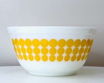 Pyrex Green Dots Bowl - Etsy