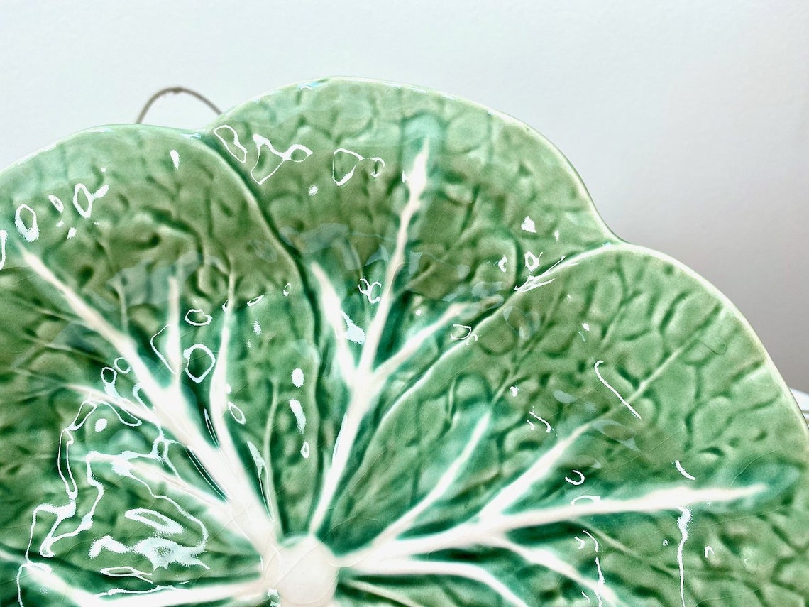 Bordallo Pinheiro portugal 'cabbage' in Green | Etsy