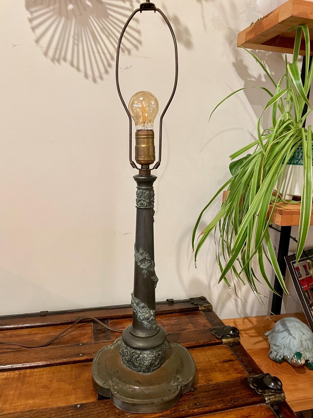 Beautiful Vintage Pairpoint Bronze Lamp Base - Etsy