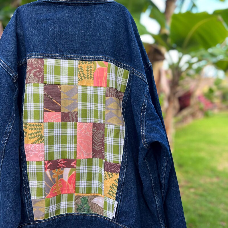 Patch Work Denim Jacket - Etsy