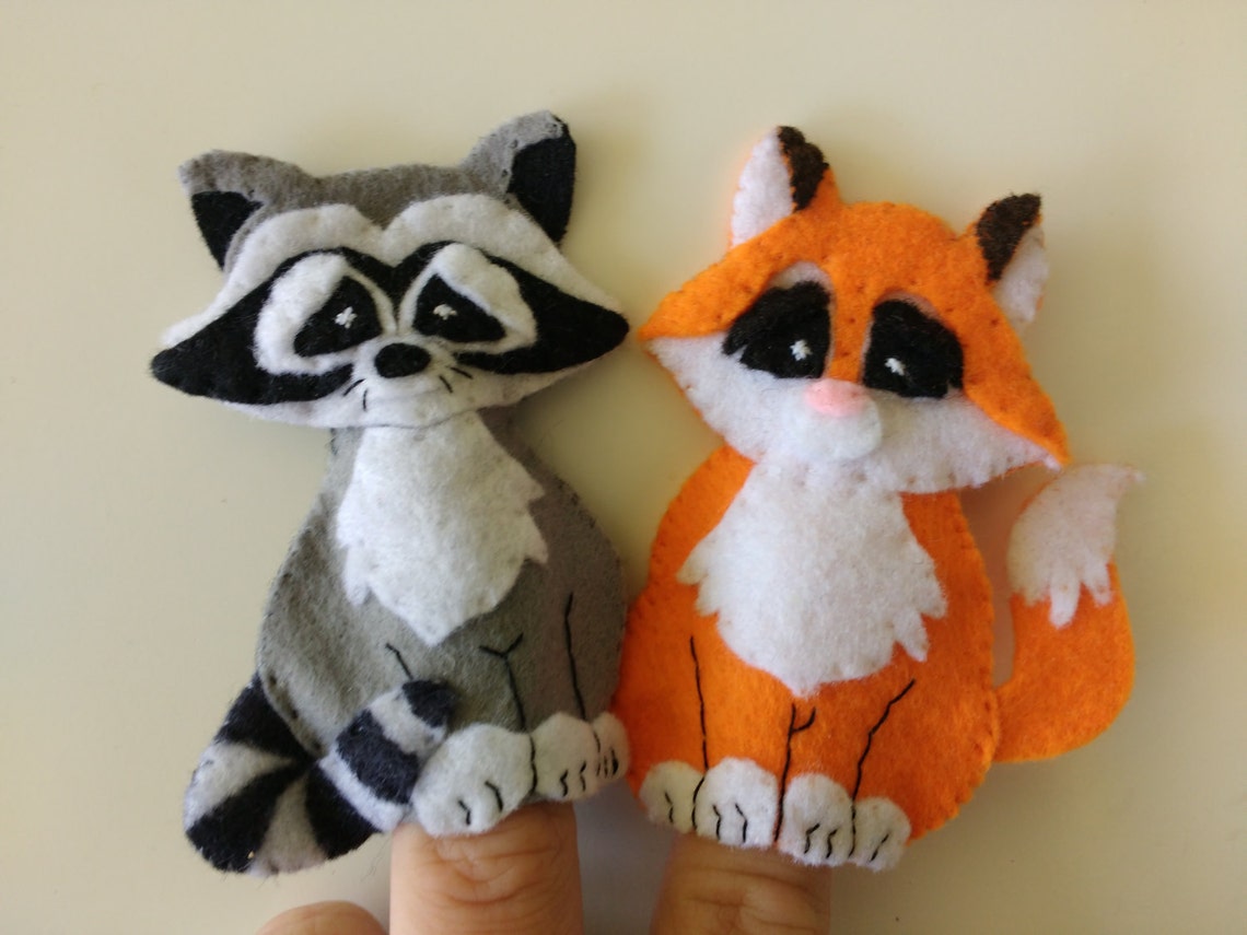 Forest Friends Finger Puppet Set | Etsy