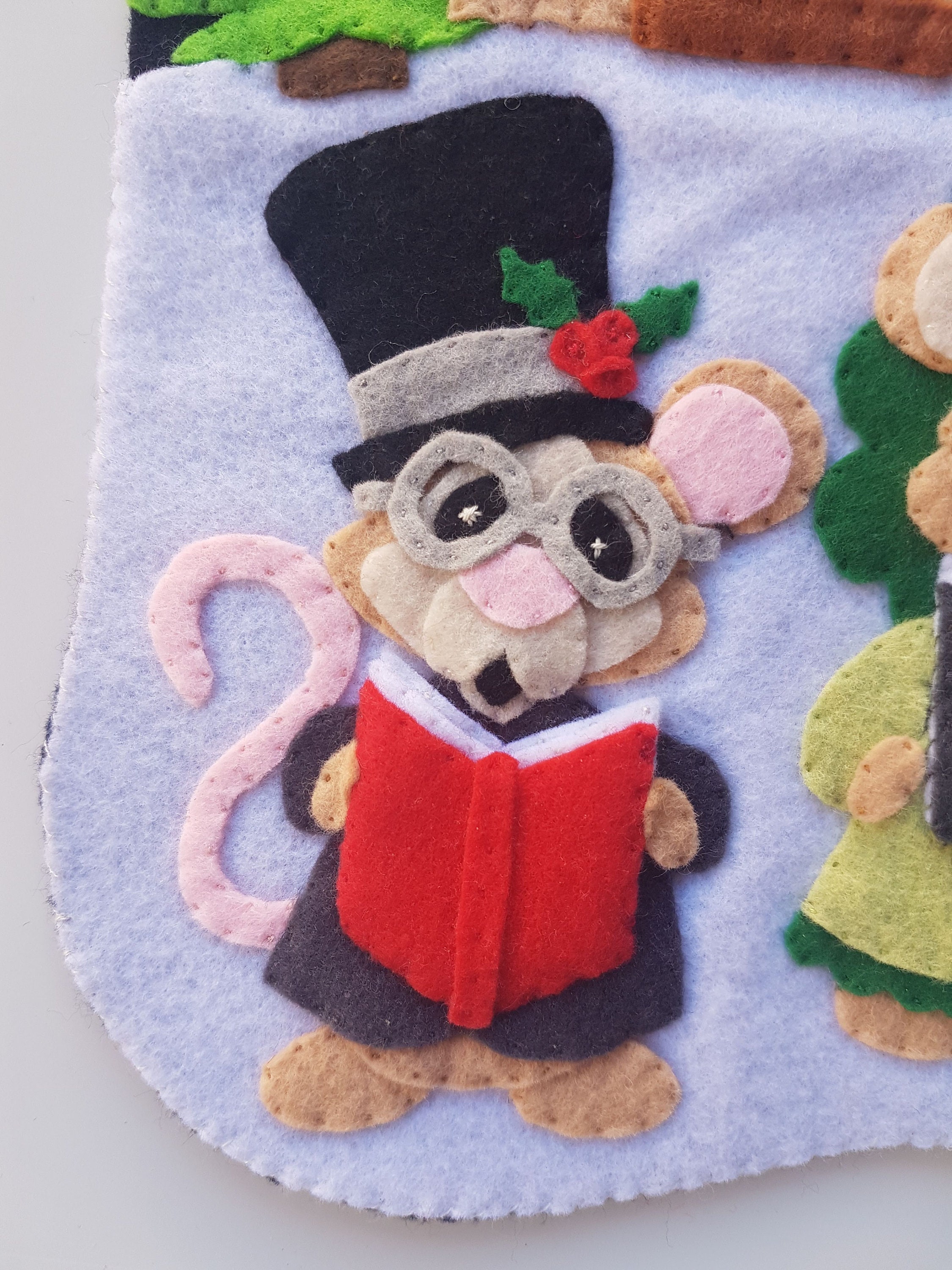 Heaven and Nature Sing Felt Christmas Stocking (personalized) - Etsy